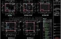 364. Detailed CAD Drawing of Bedside Table Free Download