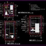 179. WC Layout Plan and elevations details CAD drawings download - Free ...