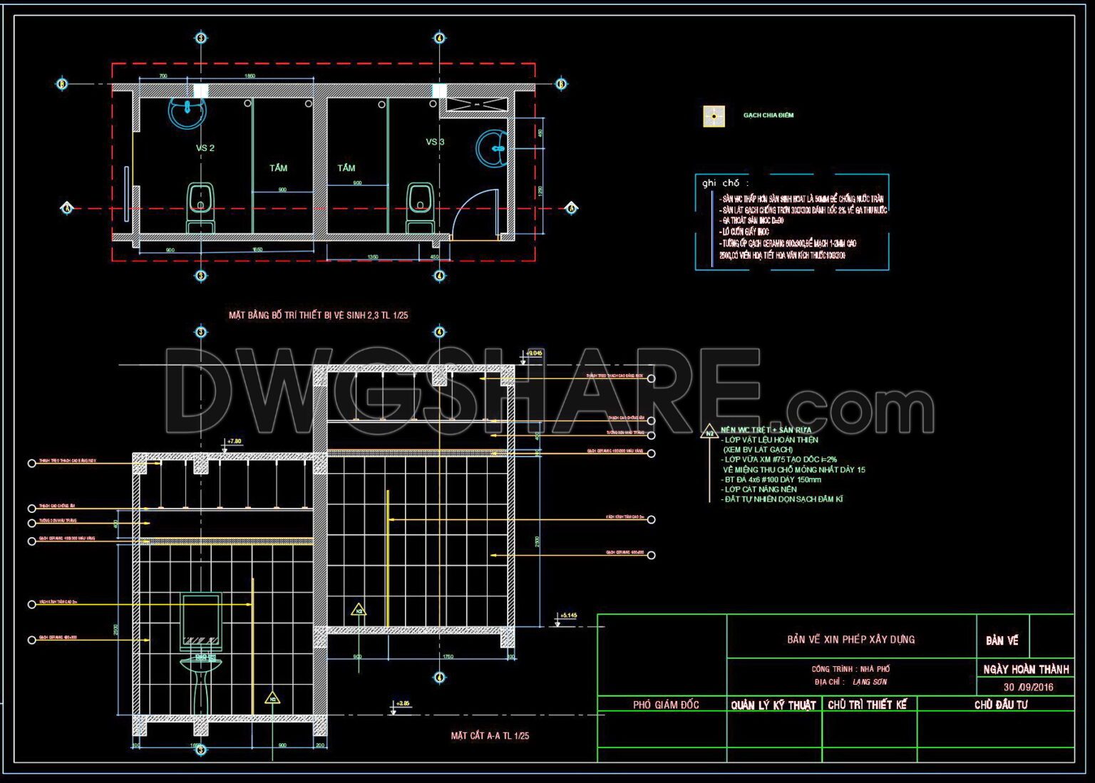 180. WC Layout Plan and elevations details CAD drawings download