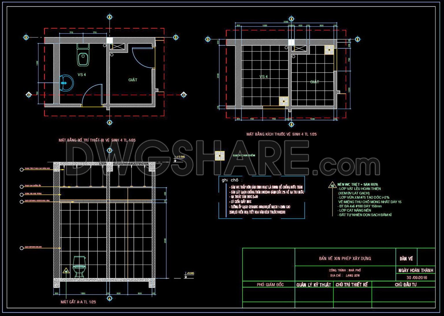 180. WC Layout Plan and elevations details CAD drawings download