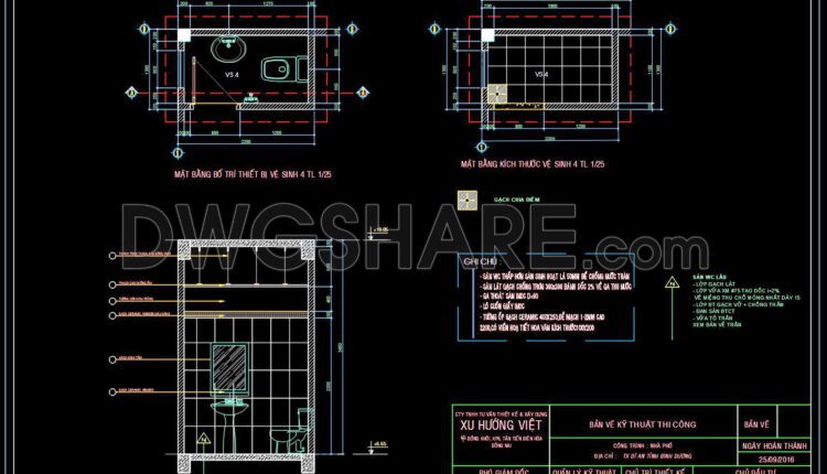 183. WC Layout Plan and elevations details CAD drawings download - Free ...
