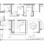 203. Functional floor plan CAD drawing of an apartment with an area of 175m2 - Free Cad Blocks ...