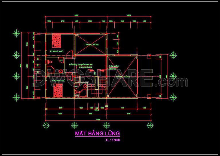 206. House Plan Design CAD File Free download