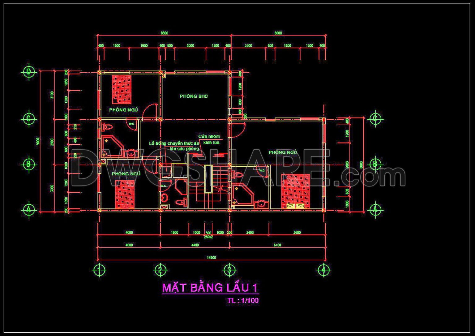 206. House Plan Design CAD File Free download