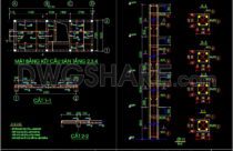 61.Free Download of Ladders Elevation and Sections Autocad Drawing DWG