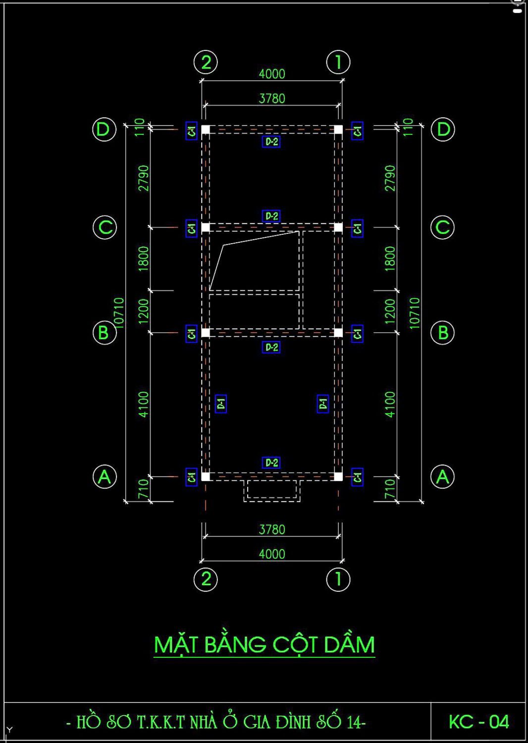 230. Structural Drawings Of 4-Story House A Complete Project 4m x 10.7m ...