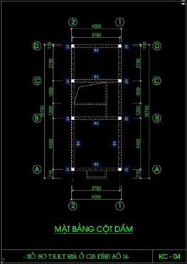 230. Structural Drawings Of 4-Story House A Complete Project 4m x 10.7m ...