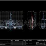 250. Detailed AutoCAD drawings of vertical facades in classical ...