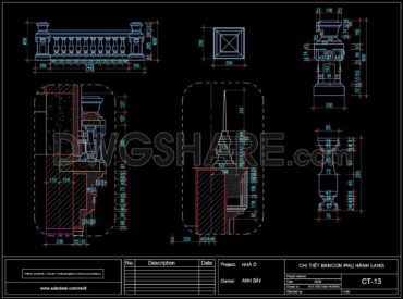 250. Detailed AutoCAD drawings of vertical facades in classical ...