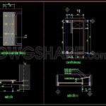 254. Detailed CAD drawings of skylight roofs and balcony railings for a ...