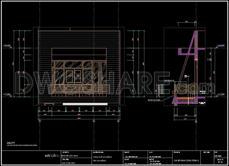 257. Detailed architectural CAD drawings of balconies