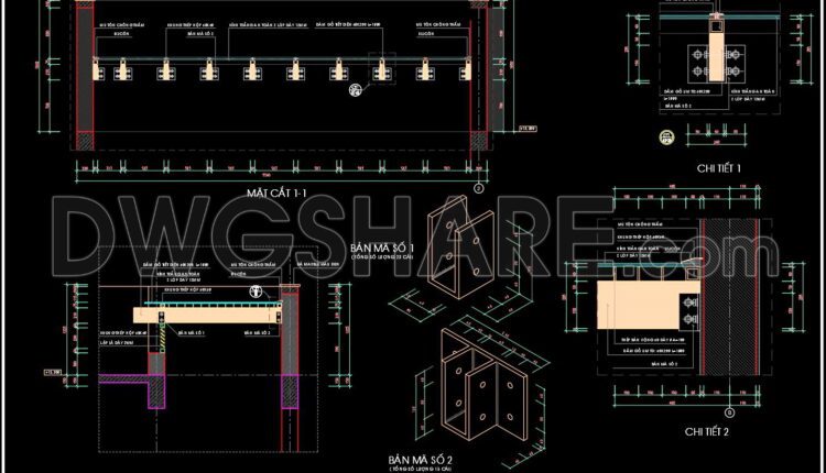 258. 240. CAD drawing details of the skylight for natural lighting in ...