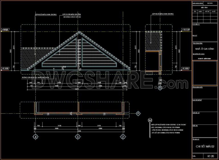 259. Detailed CAD drawings of sloped roofs, roof drainage gutters, and ...