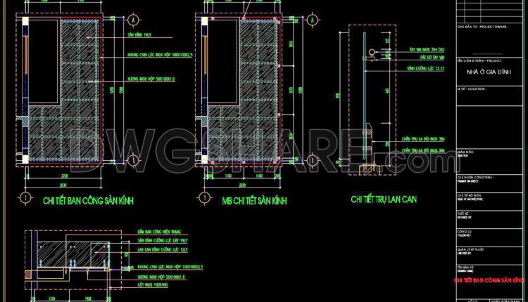 263. Detailed CAD drawings of skylight roofs for a townhouse - Free Cad ...