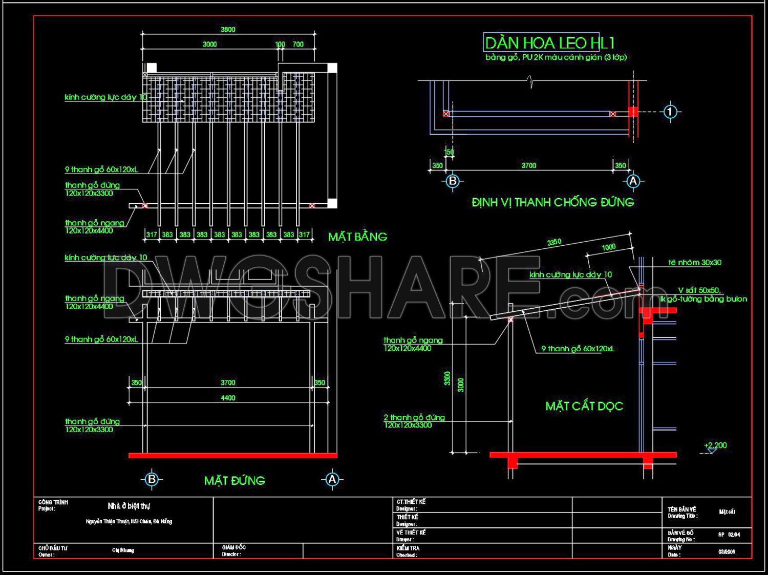 266. Detailed architectural CAD drawings of balconies