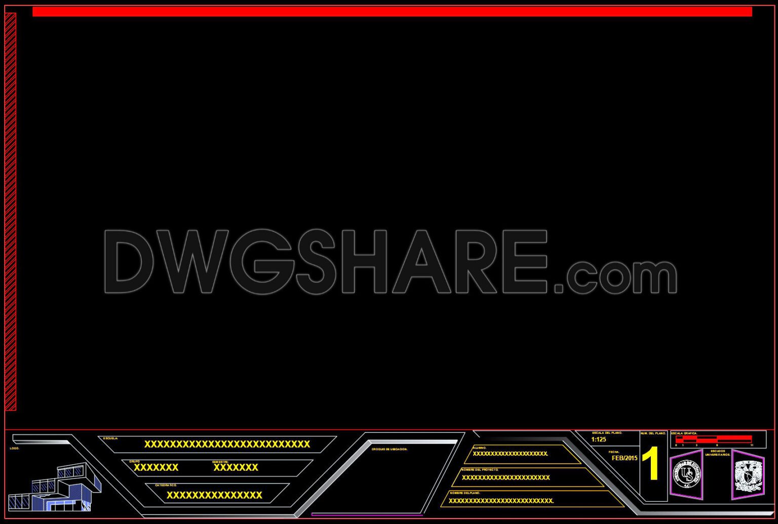27. Title blocks layout in metric