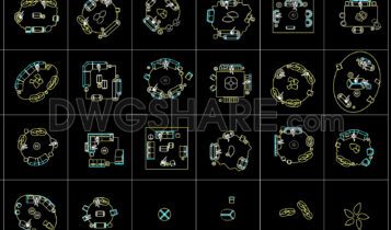 Spa Plan Designs AutoCAD File Free Download