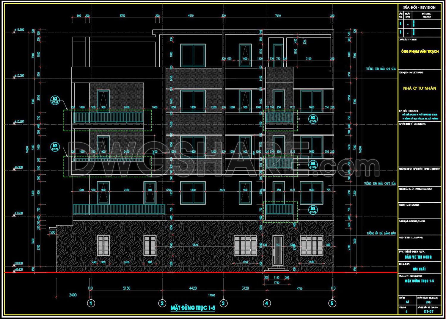 282. CAD design drawings for a 4-story townhouse with dimensions of 4m ...