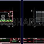 285. CAD design drawings for a 3-story townhouse with dimensions of 5m ...