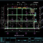 291. CAD design drawings for a 3-story townhouse with dimensions of 5m ...