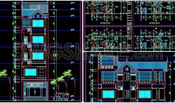 44.Steel Car Parking Shade Structure Details CAD