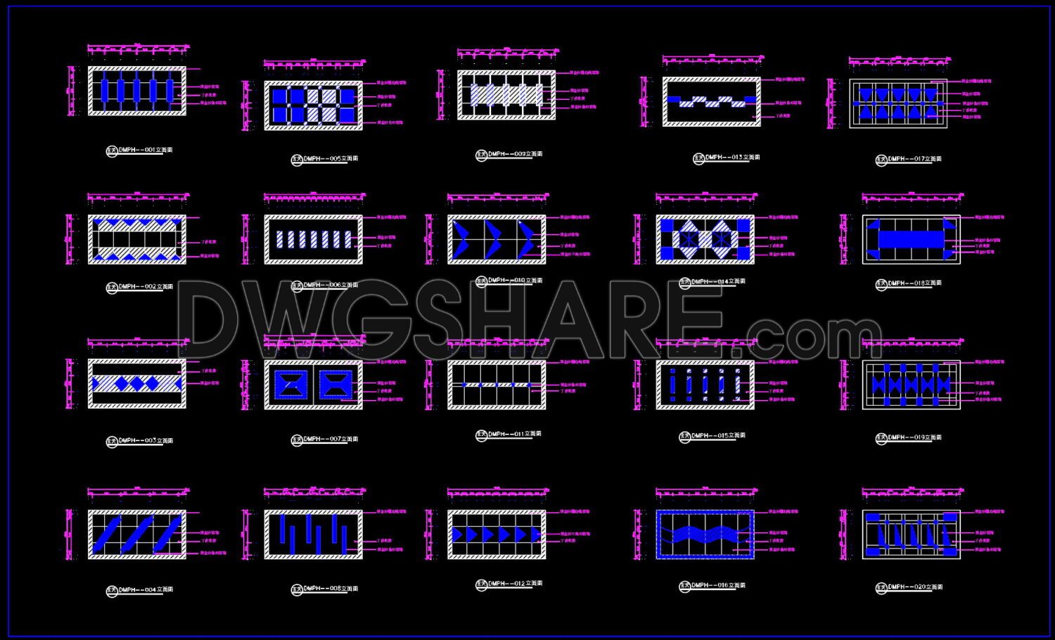 310. Paving Design CAD Blocks