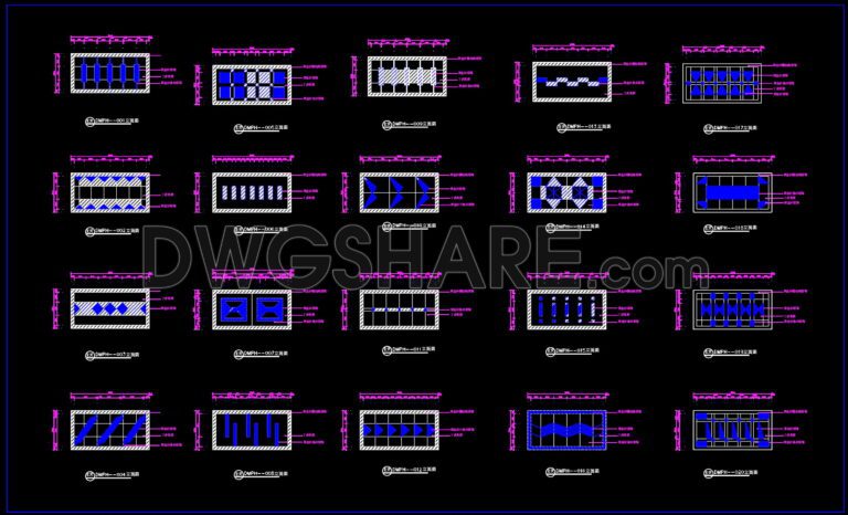 310. Paving Design CAD Blocks