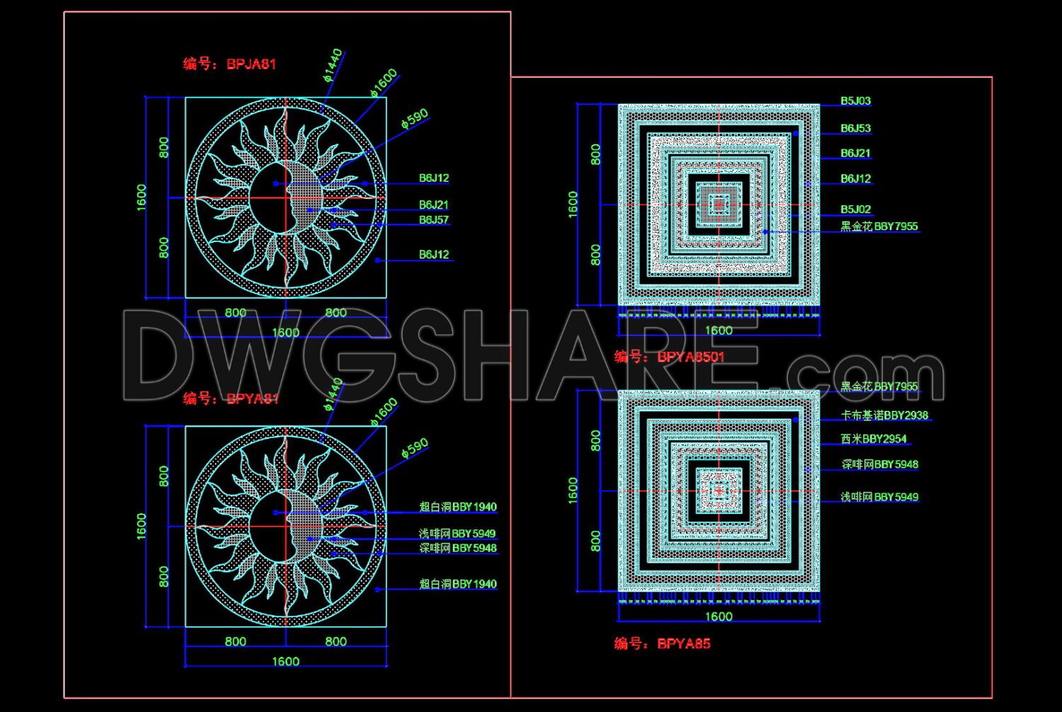 314. Paving Design CAD Blocks