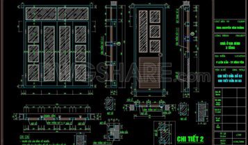 364. Detailed CAD Drawing of Bedside Table Free Download