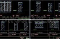67.Free Download of Steel Sliding Door Details Autocad Drawing DWG