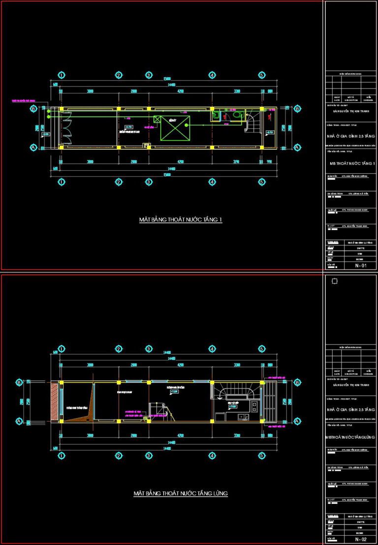 64. CAD drawings detailing the design of water supply and drainage ...