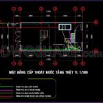 67. Detailed CAD design drawings for the water supply system in a 3 ...