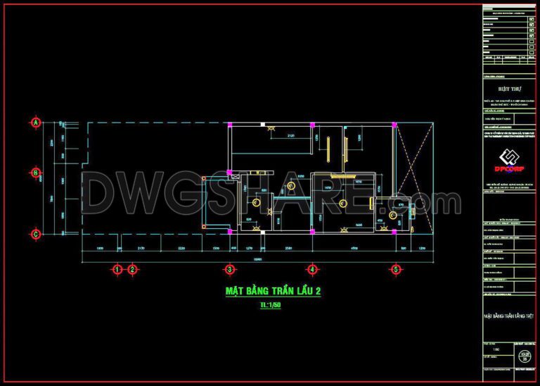 82. Detailed CAD drawings of the ceiling and floor for a 3-story ...