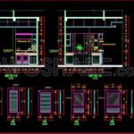 99.CAD technical drawings of kitchen cabinets for the house (3) - Free ...
