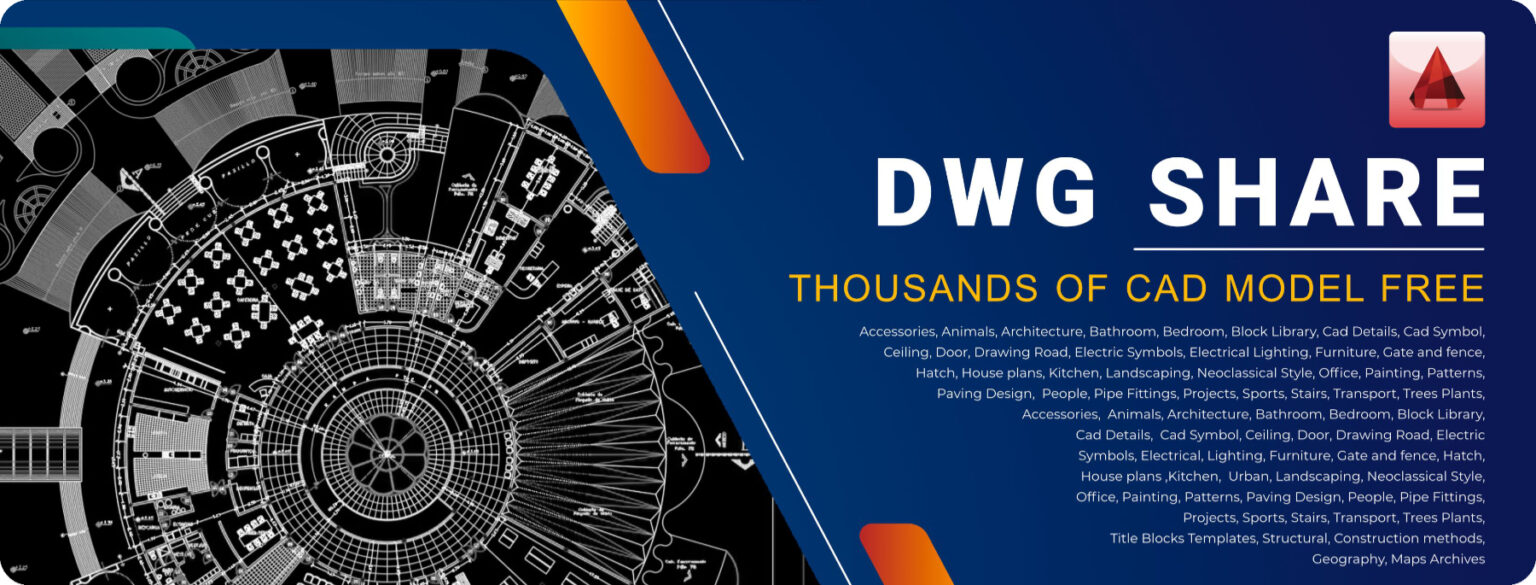 Free Cad Blocks, download DWG models for architects, designers, engineers