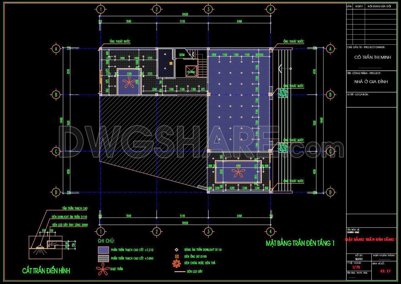 101. Detailed CAD drawings for the ceiling layout design of a 2-story ...