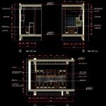 103. CAD technical drawings of kitchen cabinets for the house - Free ...
