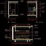 103. CAD technical drawings of kitchen cabinets for the house - Free ...
