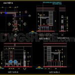 104. CAD technical drawings of kitchen cabinets for the house - Free ...