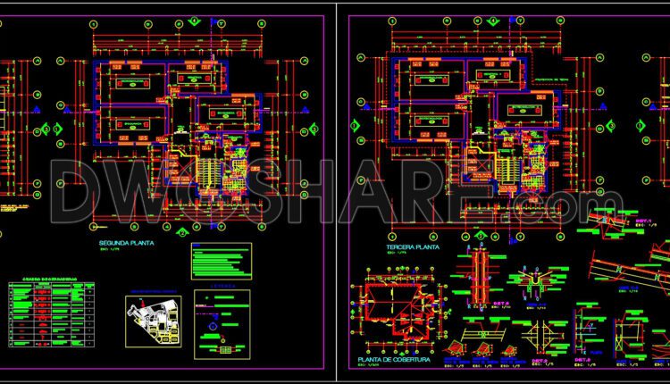 11. CAD drawings of the plants, sections and elevations biotechnology ...