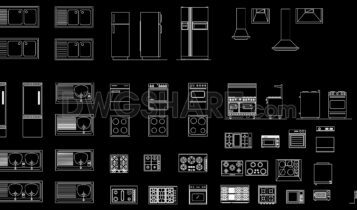 Kitchen appliance Archives - Free Cad Blocks, download DWG models for ...