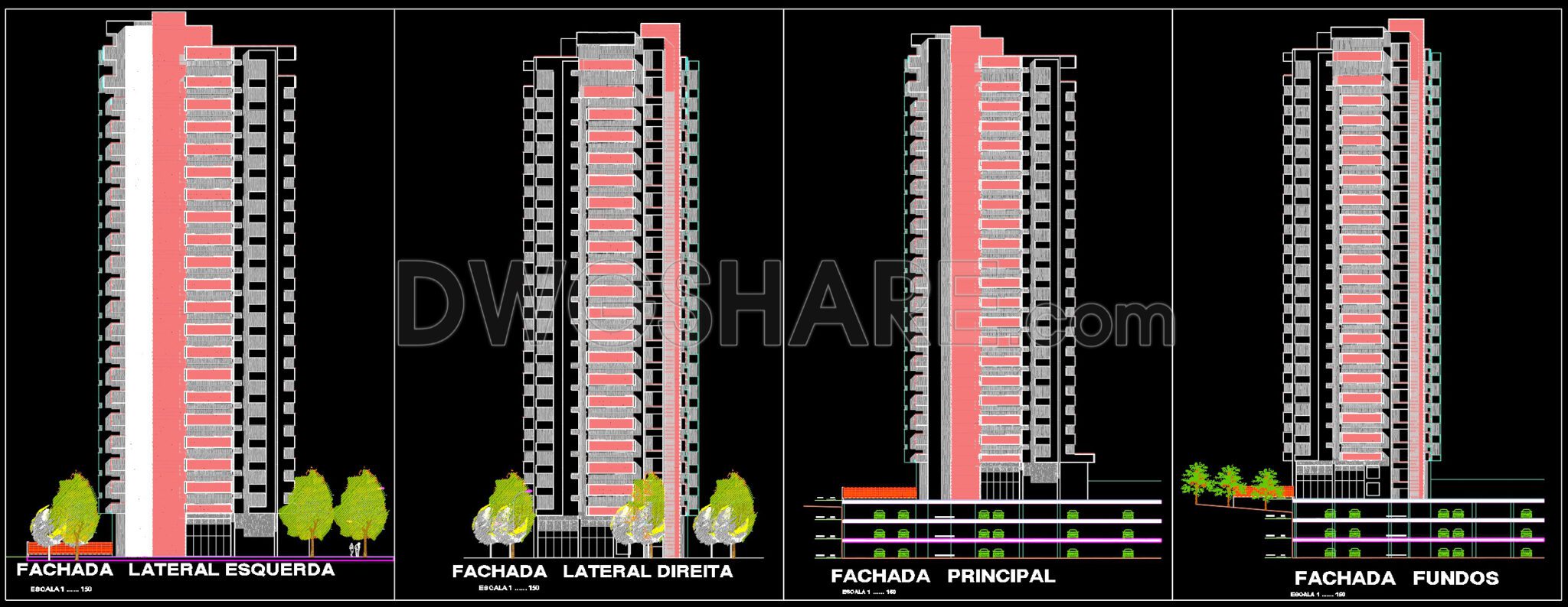 13. CAD drawings of Executive Architecture Project For Download