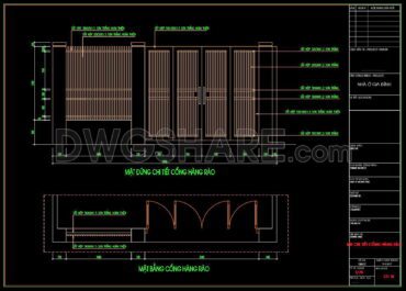 145. CAD drawings detailing gates and fences available for download