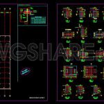 170. Complete steel structure drawing 2 story - Free Cad Blocks ...
