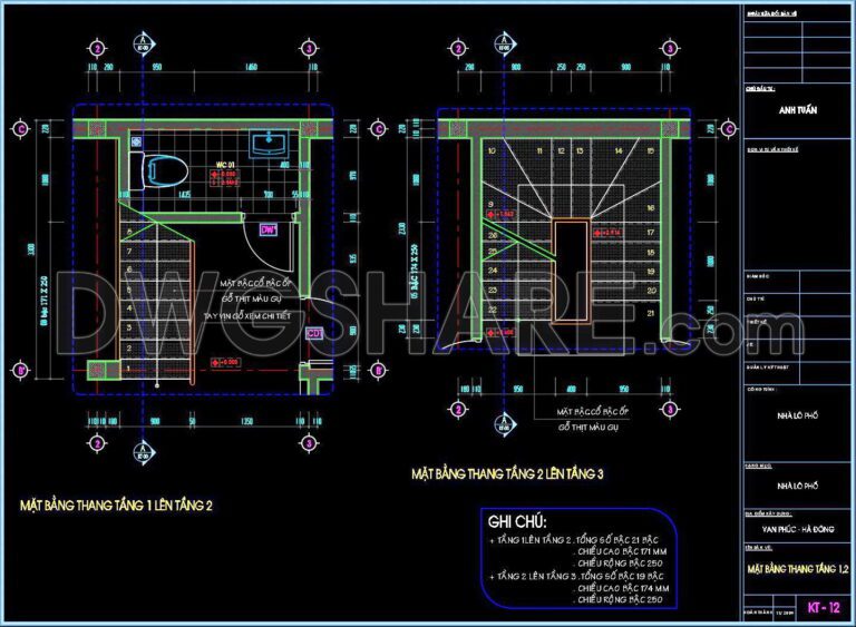 171. Download detailed CAD drawings of townhouse stairs