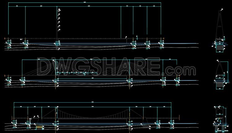 172. Cad Drawing Of Cable stayed Bridges free download - Free Cad ...