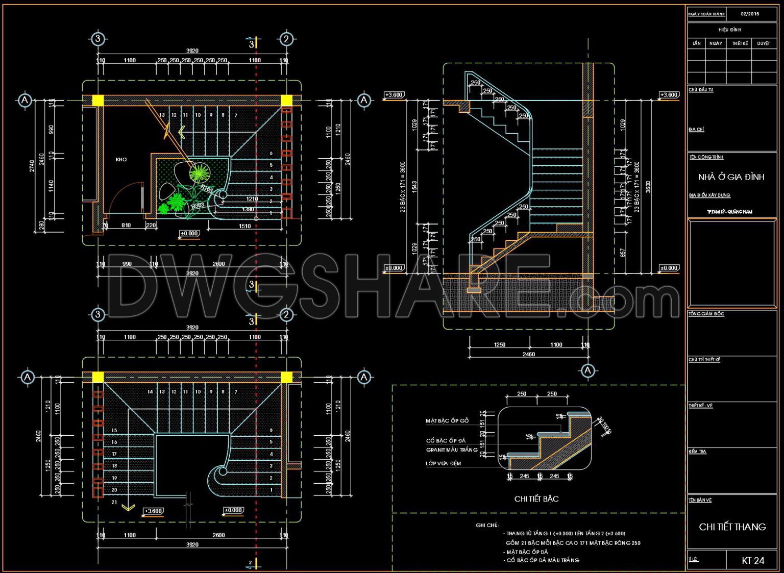 179. Download detailed CAD drawings of townhouse stairs
