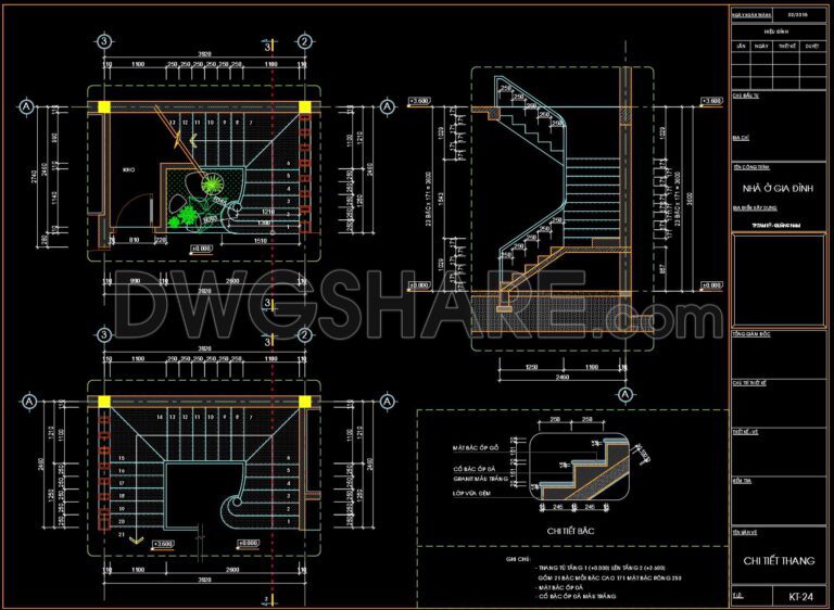 179. Download detailed CAD drawings of townhouse stairs