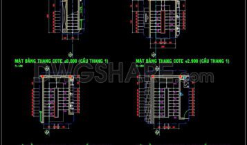 302. Free Download detailed CAD drawings of townhouse stairs