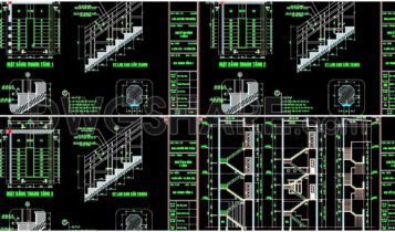 372. Download detailed CAD drawings of solid wood wall cladding for villas